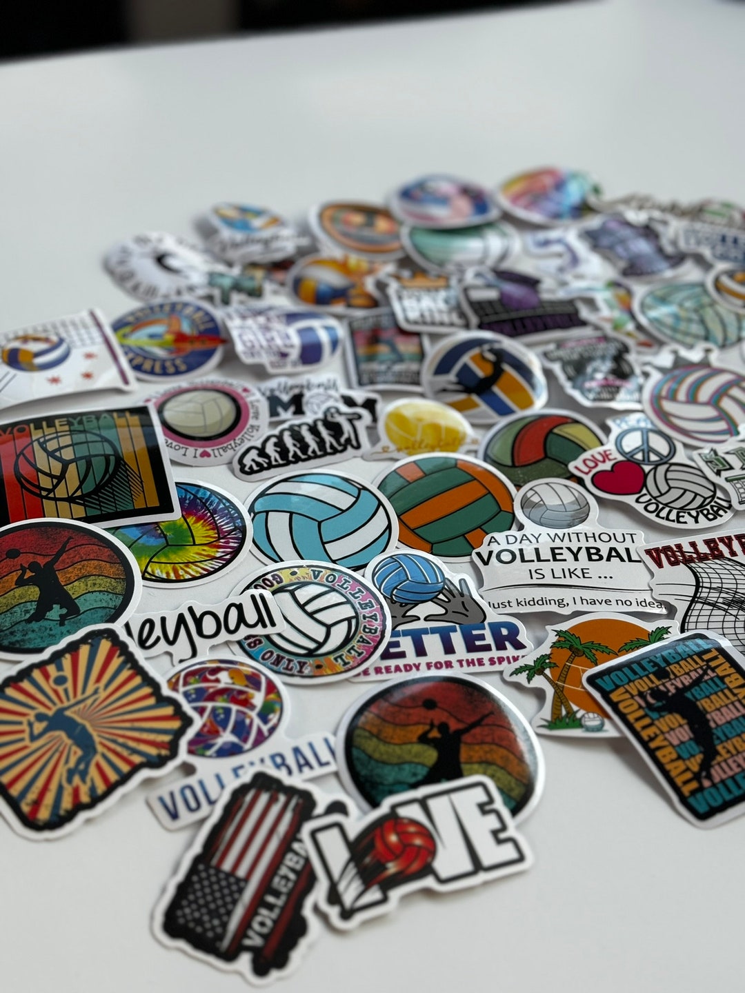 Volleyball Sticker Pack Sticker Sets of 10 Volleyball Stickers for ...