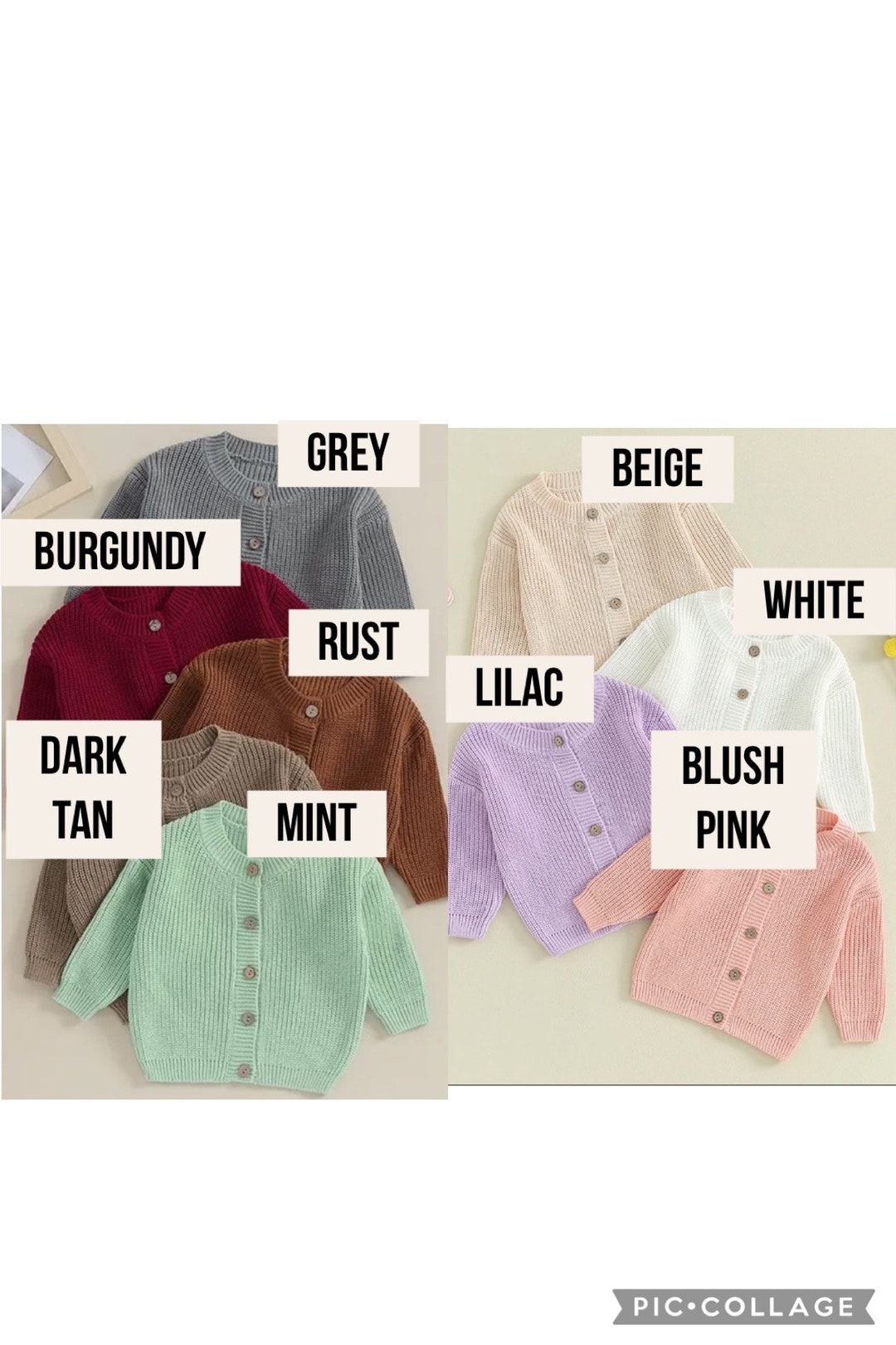 Hand Embroidered Chunky Knit Cardigan Personalised Name - Etsy UK