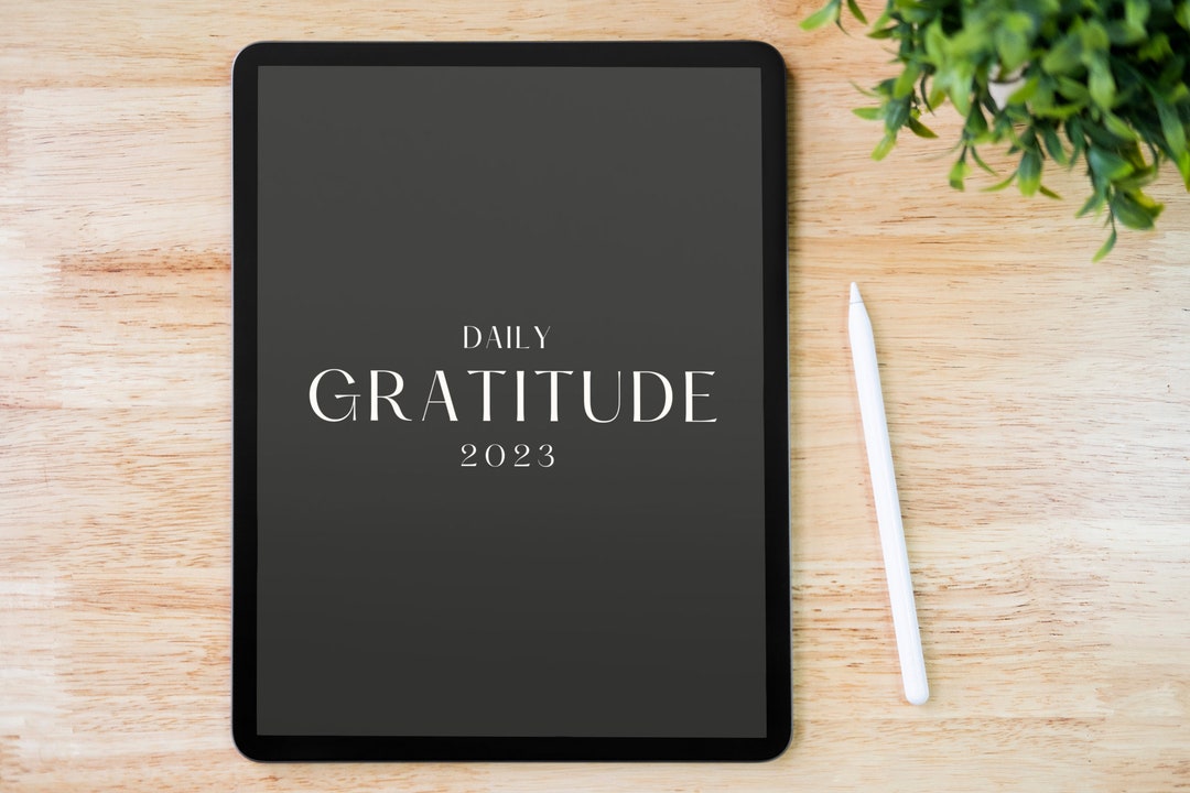 Daily Gratitude Journal, Digital Gratitude Journal, Downloadable ...