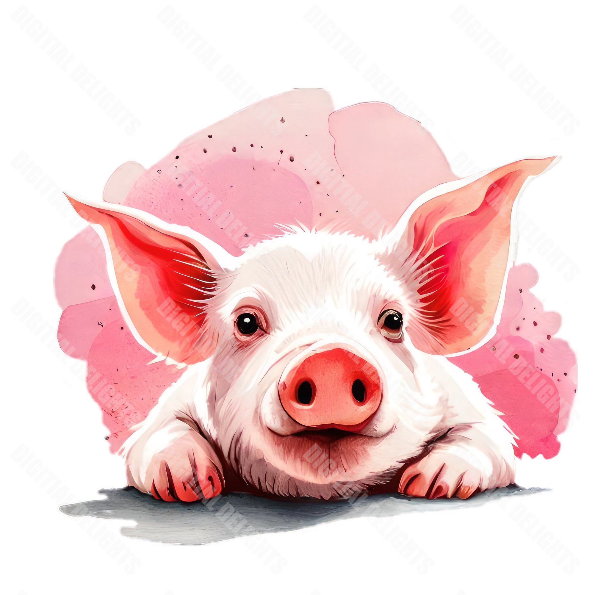 X4 Cute Pigs PNG Images, Piglet Clipart, Designs, Free Commercial Use ...