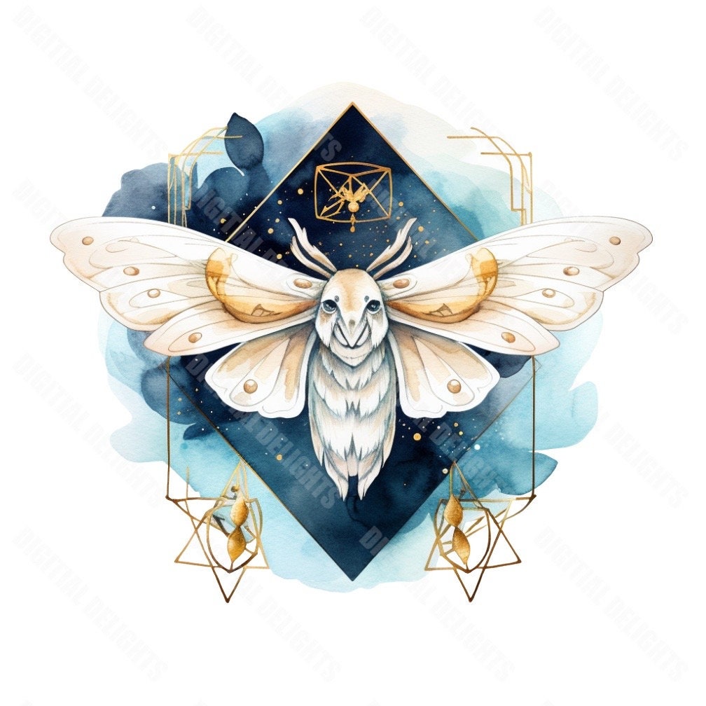 Celestial Moth Png 40 Images Watercolour Transparent Mystical, Wiccan ...