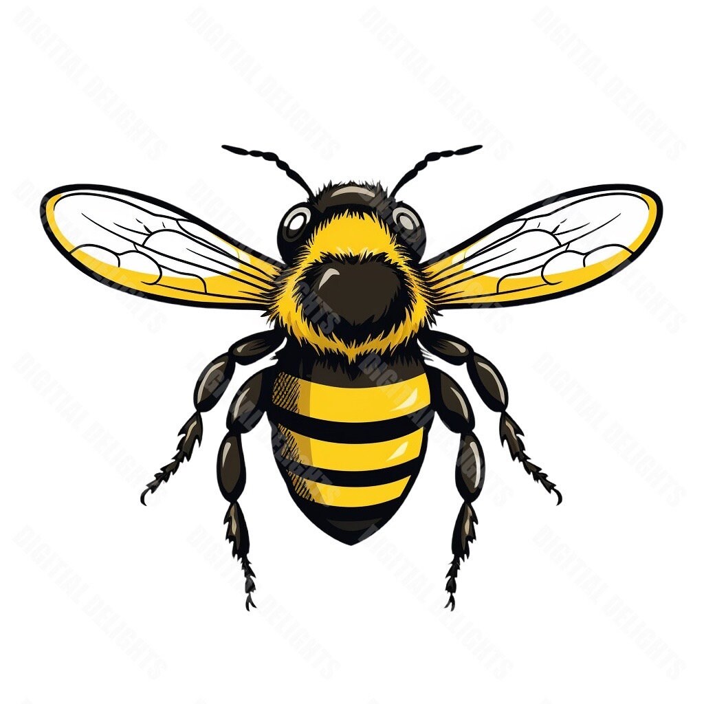 Bumblebee Clipart 10 High Quality PNG Bee Watercolor Clipart Digital ...
