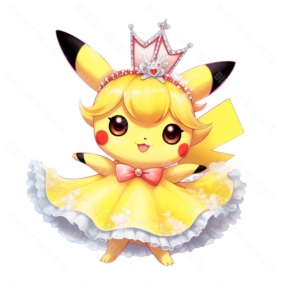 14 Tutu and Tiara Transparent Pikachu Png Clipart, Paper Crafting ...
