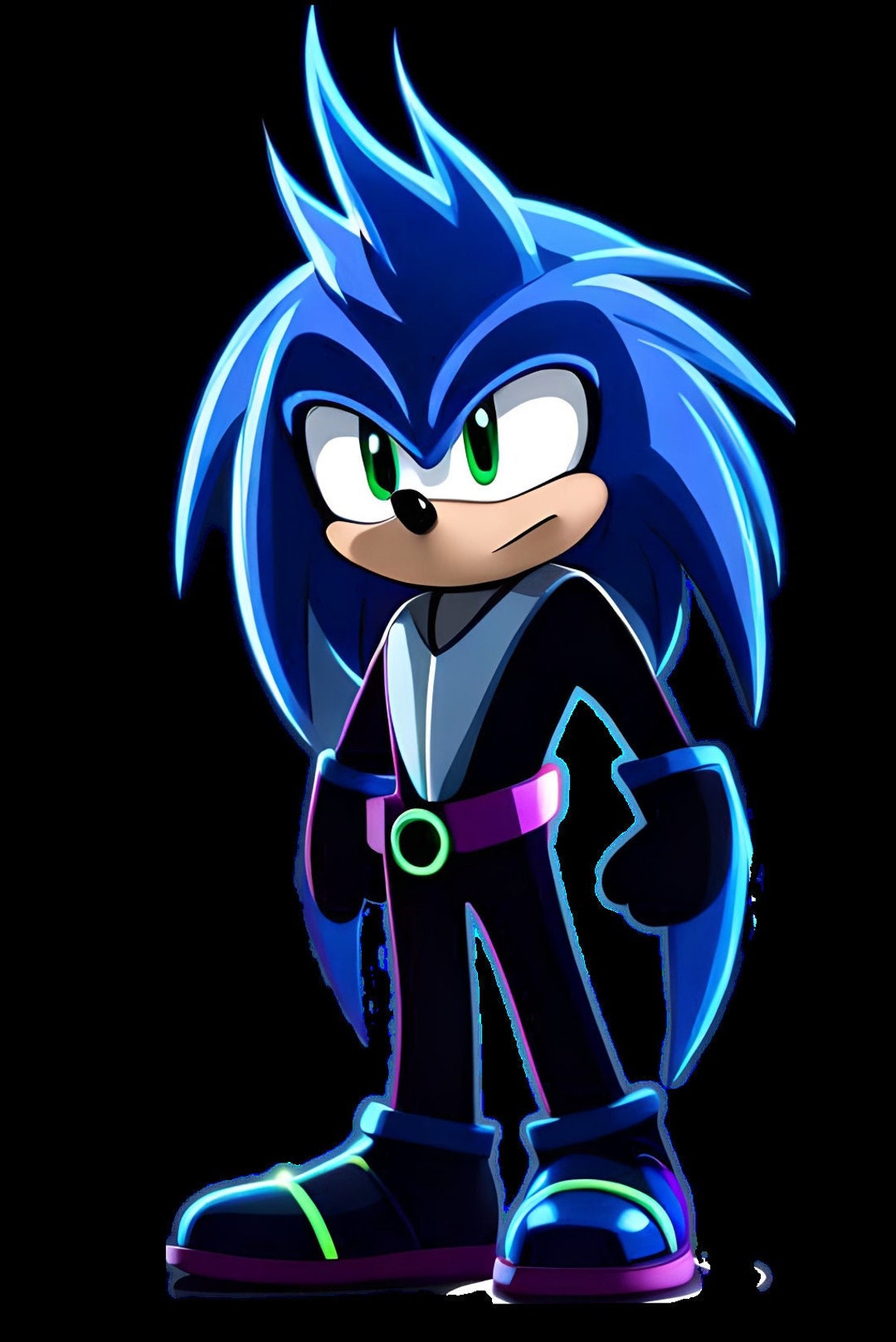 Sonic PNG Transparent Gamer Clipart Design,printable Sublimation ...