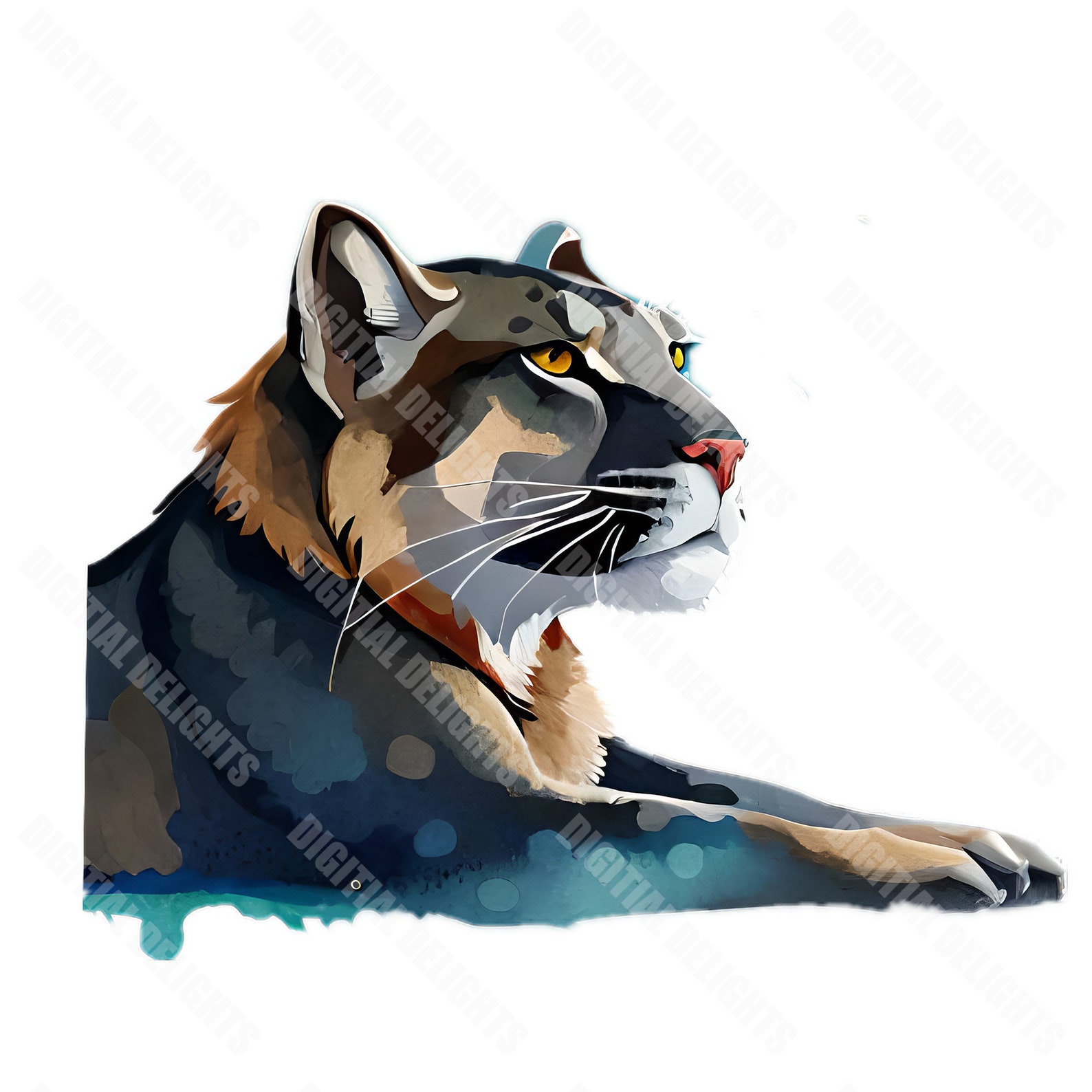 X4 Big Cats PNG Images, Wild Cat Clipart, Designs, Free Commercial Use ...