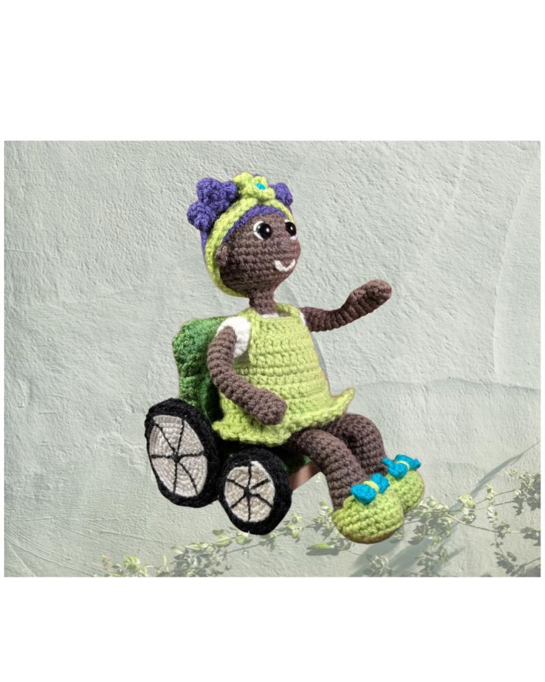 Crochet Wheelchair Doll: Handmade Amputee Doll, Special Needs Toy - Etsy
