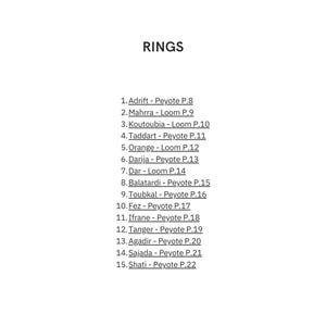 15 Rings Beading Pattern INSTANT DOWNLOAD - Miyuki Delica 11/0 ...