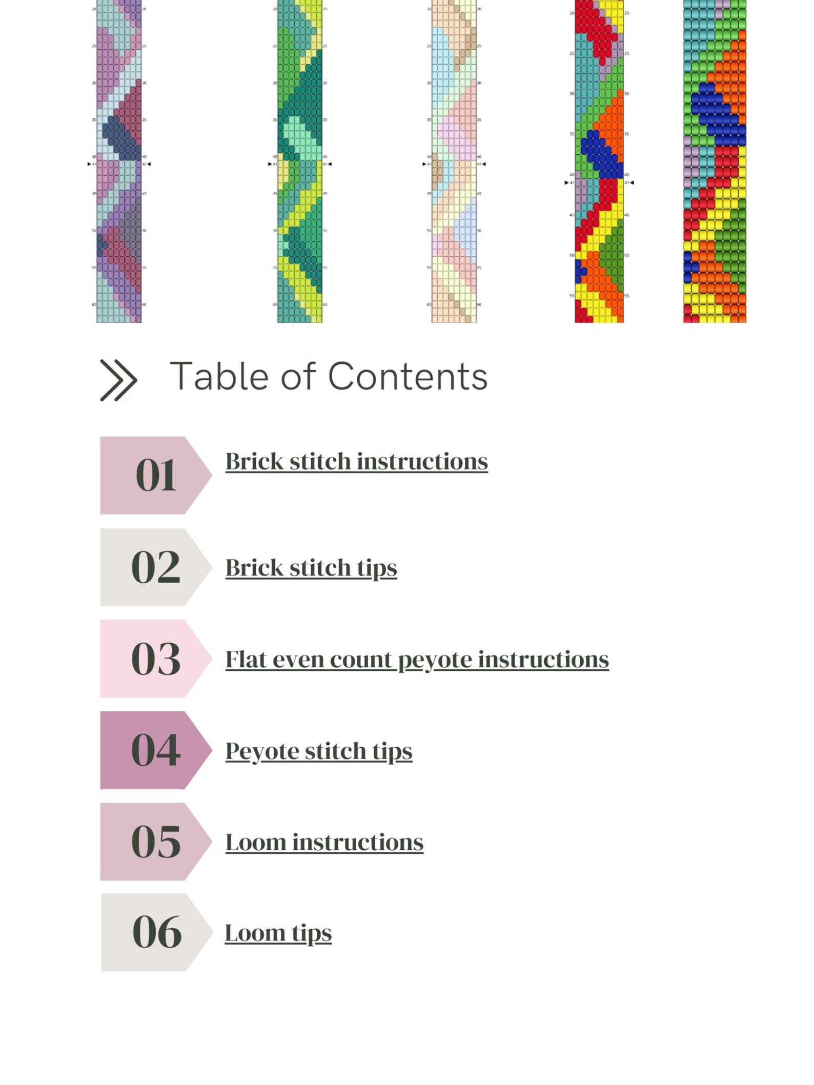 17 Miyuki Bead Bracelet Patterns - Includes Diagrams, Seed Bead Tips & Instructions, California ...