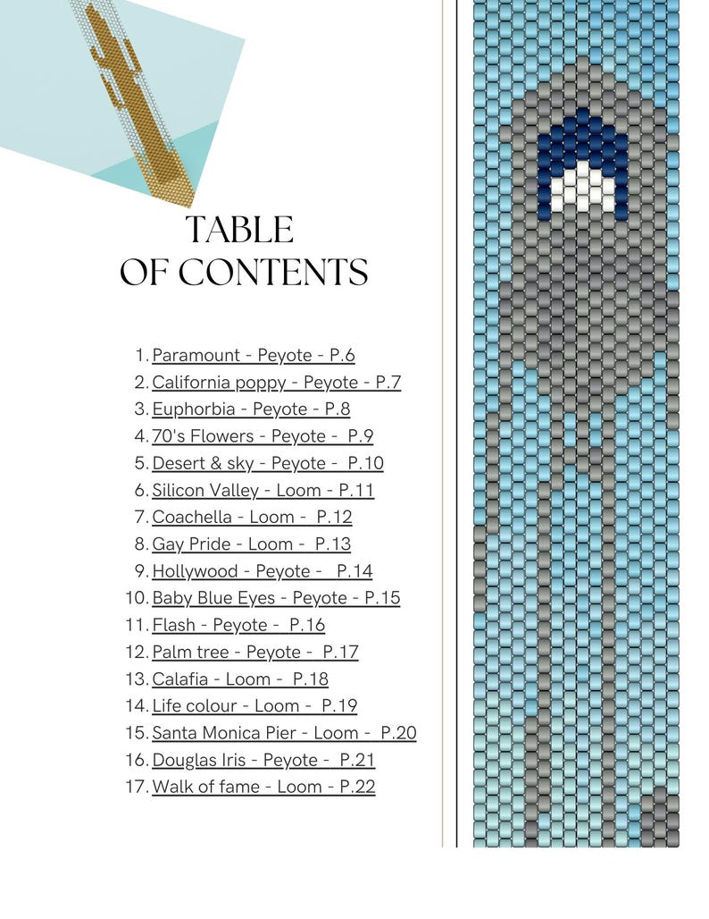 17 Miyuki Bead Bracelet Patterns - Includes Diagrams, Seed Bead Tips & Instructions, California ...