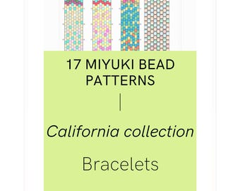 20 Miyuki Bead Earring Patterns - Includes Diagrams, Seed Bead Tips & Instructions, California ...