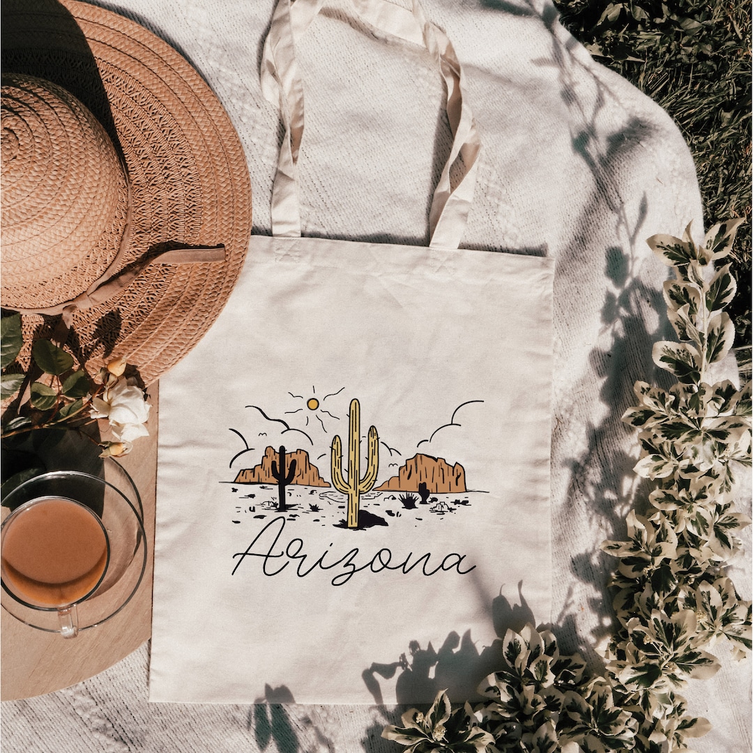 Arizona Tote Bag Tote Bag Phoenix AZ State 48 Personalized Bag Boho ...