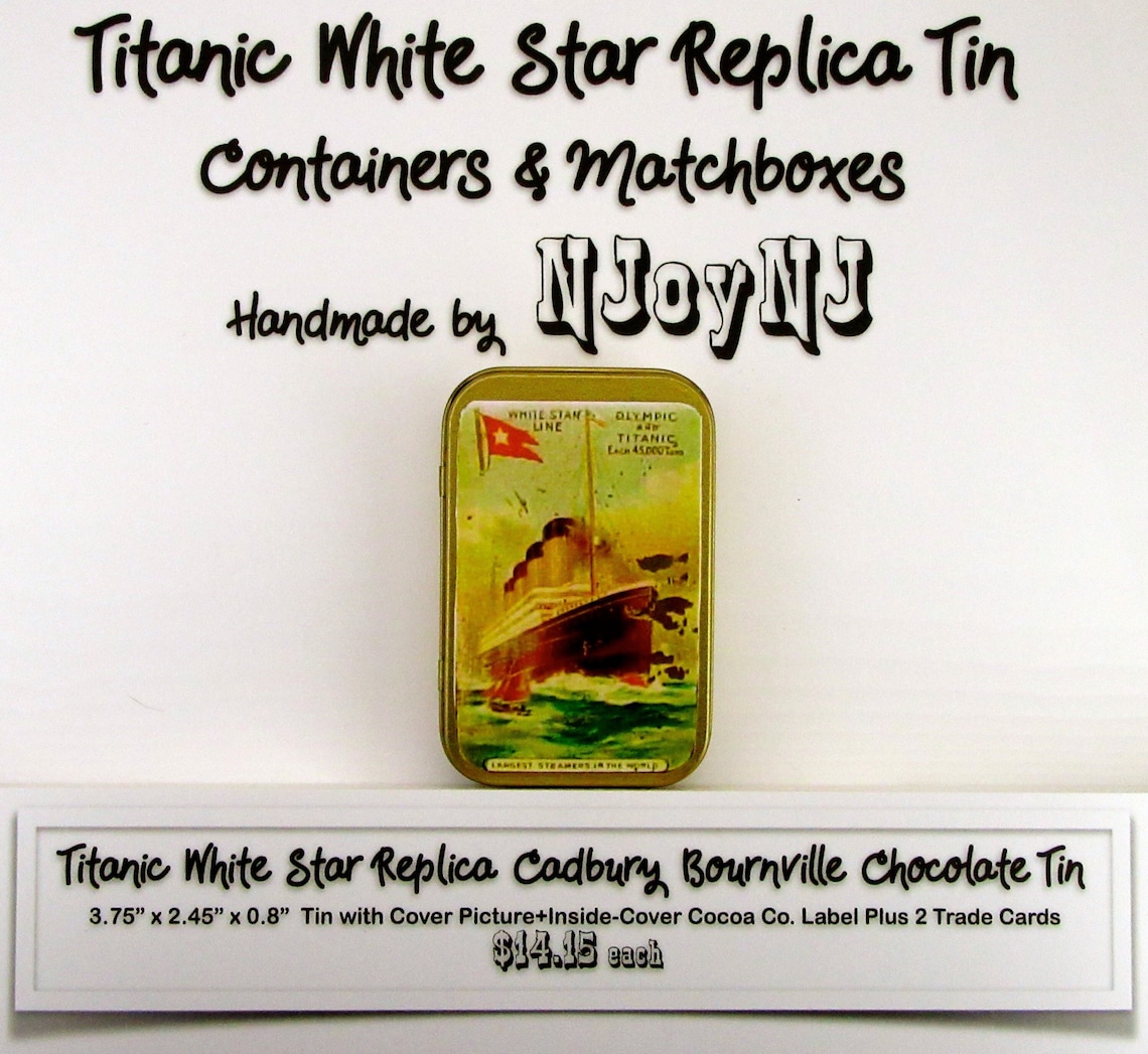 Titanic White Star Replica Cadbury Bournville Chocolate Tin - Etsy