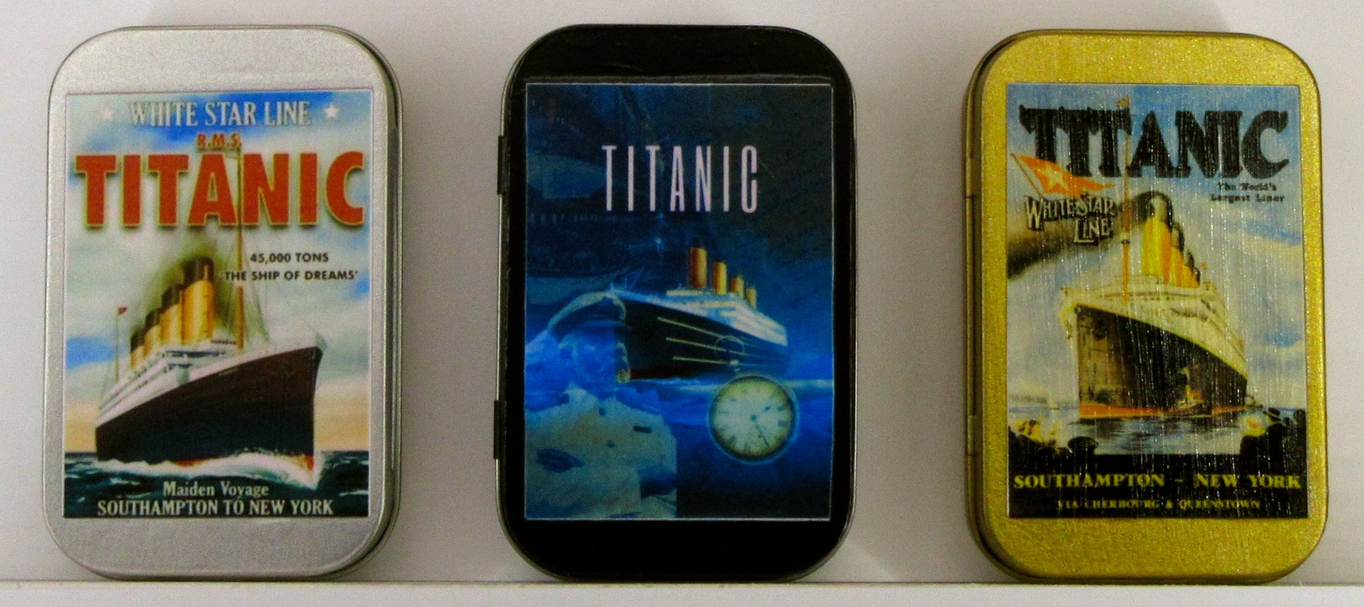 Titanic White Star Replica Maiden Voyage Tin Containers - Etsy