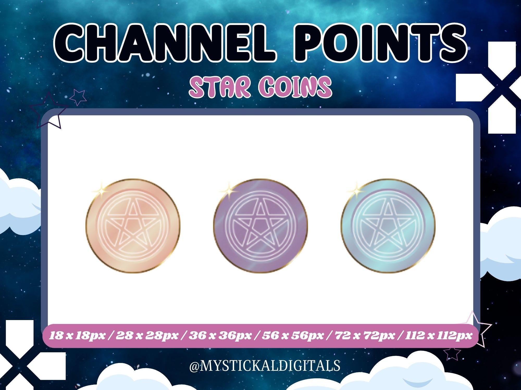 Twitch Coin Channel Points - Bit Badges - Streamer - Stream - Shiny ...