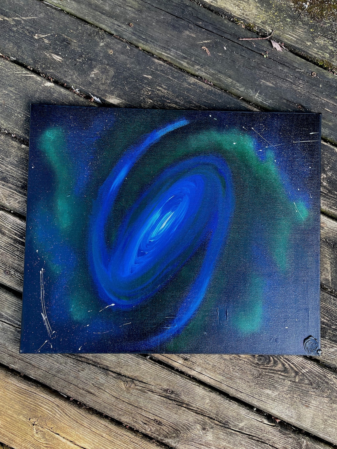 Original Space Acrylic Painting on Stretched Canvas OOAK - Etsy