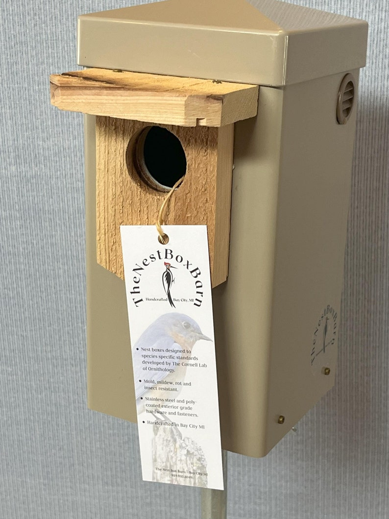 Bluebird and Tree Swallow Nest Box – Durable, Eco-friendly, Cedar ...