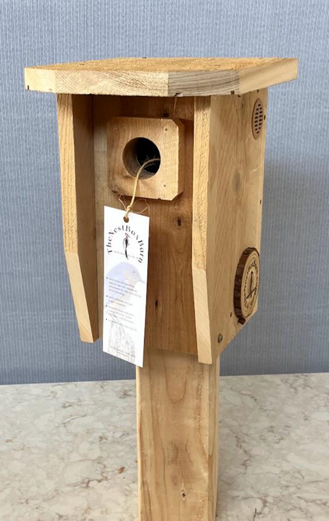 Quality, Cedar Bluebird & Tree Swallow Nest Box – Durable Birdhouse for ...