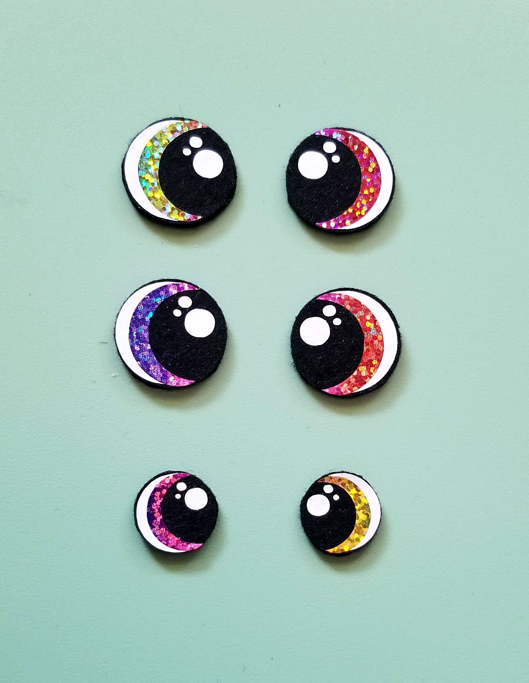 Felt Eyes, Felt Eyes for Amigurumi, Kawaii Eyes, Crafting Eyes,felt ...