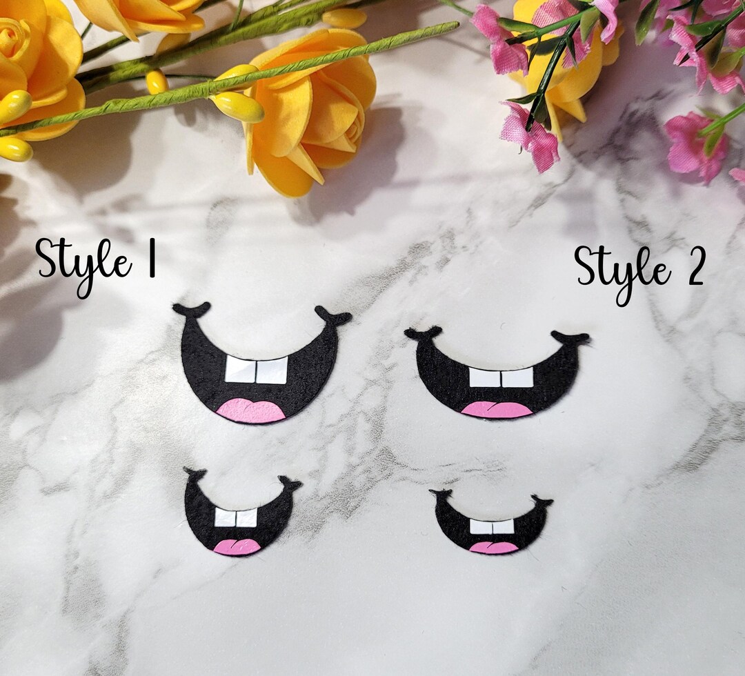 Silly Smile, Goofy Smile, Felt Mouth, Felt Mouth With Tongue, Felt ...