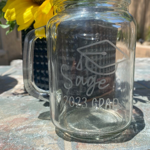 Engraved Mason Jar - Etsy