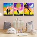Mother Art on Canvas, Mother Under the Moon, Moon Art, Mother S Day ...