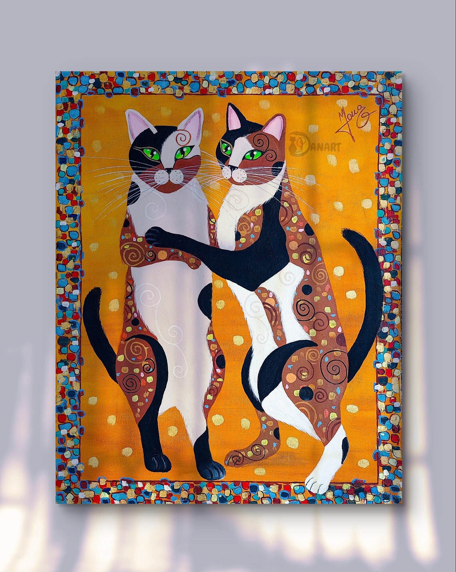 Cat Art Print, Digital Print, Printable Art tango - Etsy