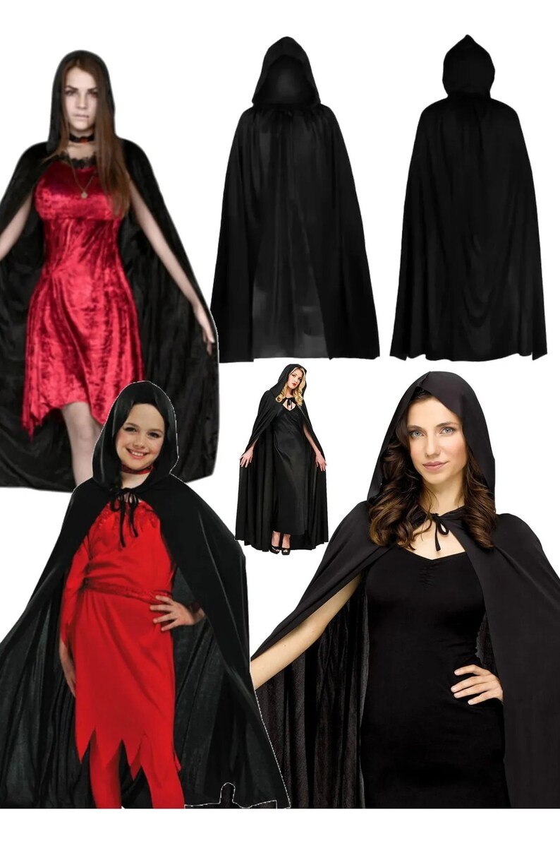 Dracula Cloak Vampire Cloak Hooded Cloak Hallowen Long - Etsy