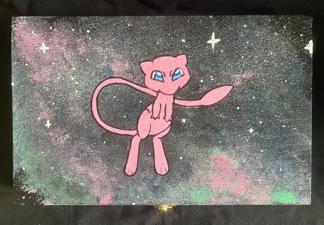 Pokémon Mew Galaxy Wood Box - Etsy