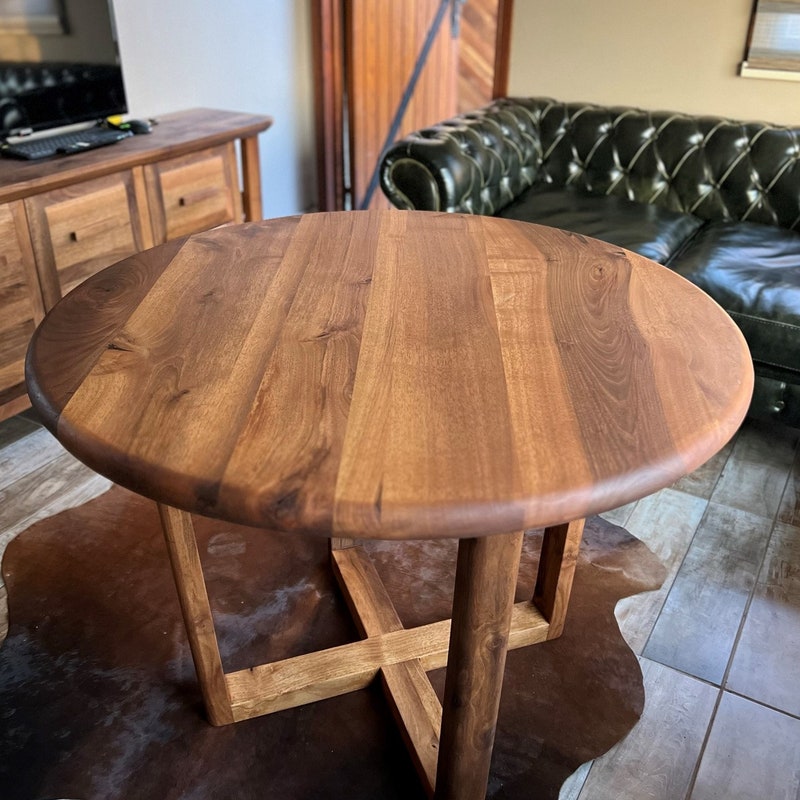 Round Dining Table Wood - Etsy