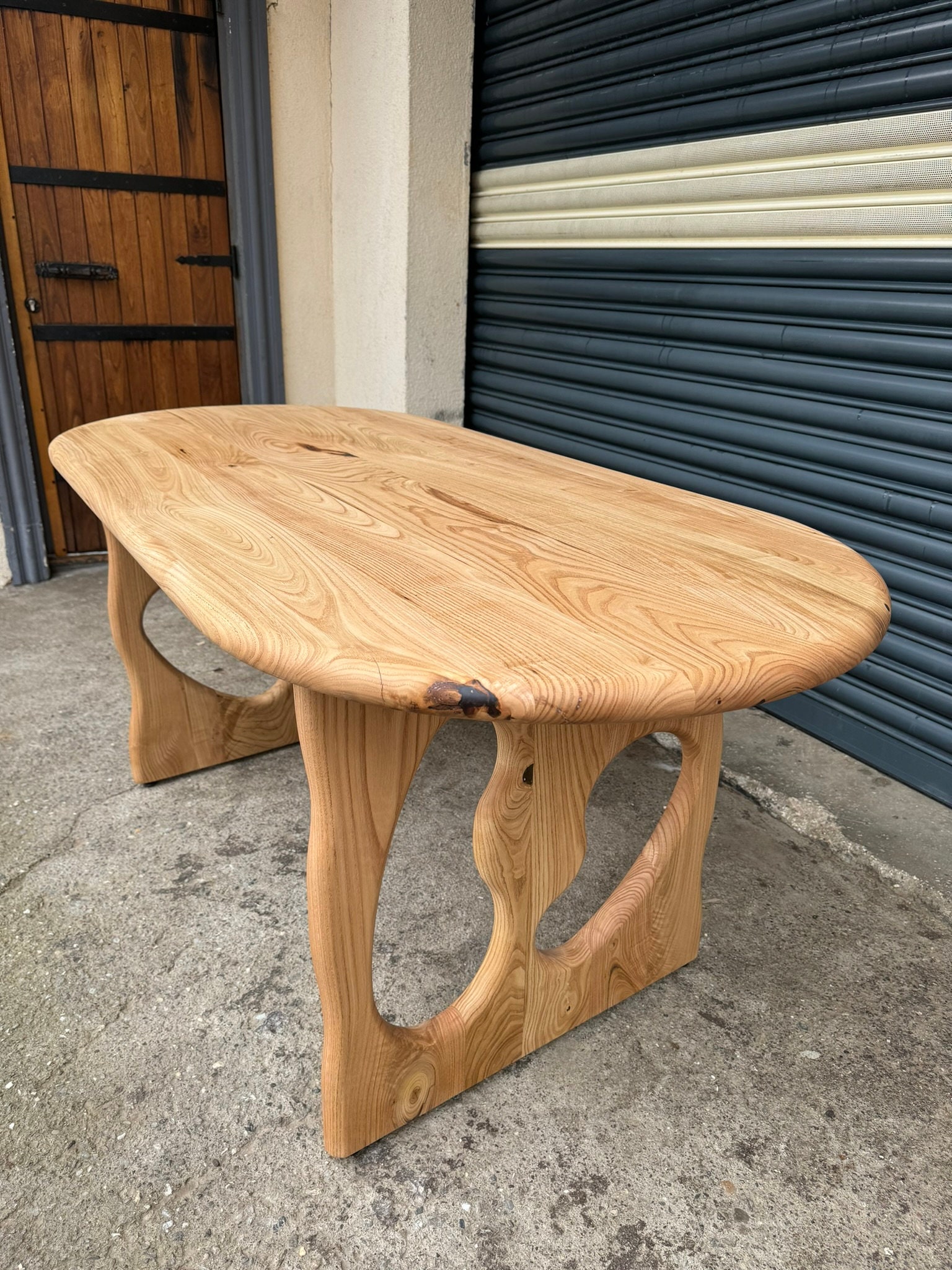 Farmhouse Chestnut Dining Table/ Modern Wooden Table Leg / Handmade ...