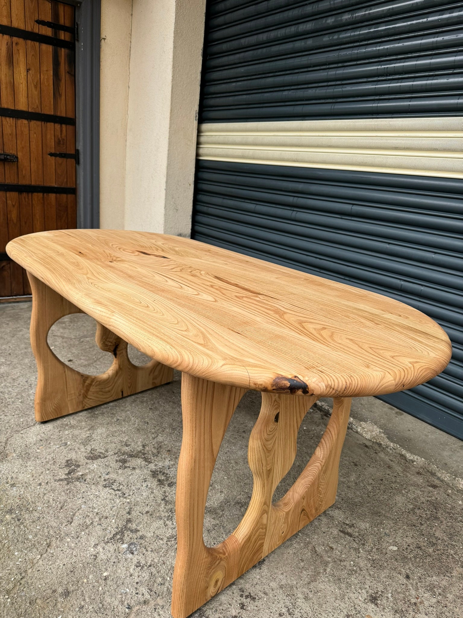 Farmhouse Chestnut Dining Table – Modern Rustic Wood - Etsy