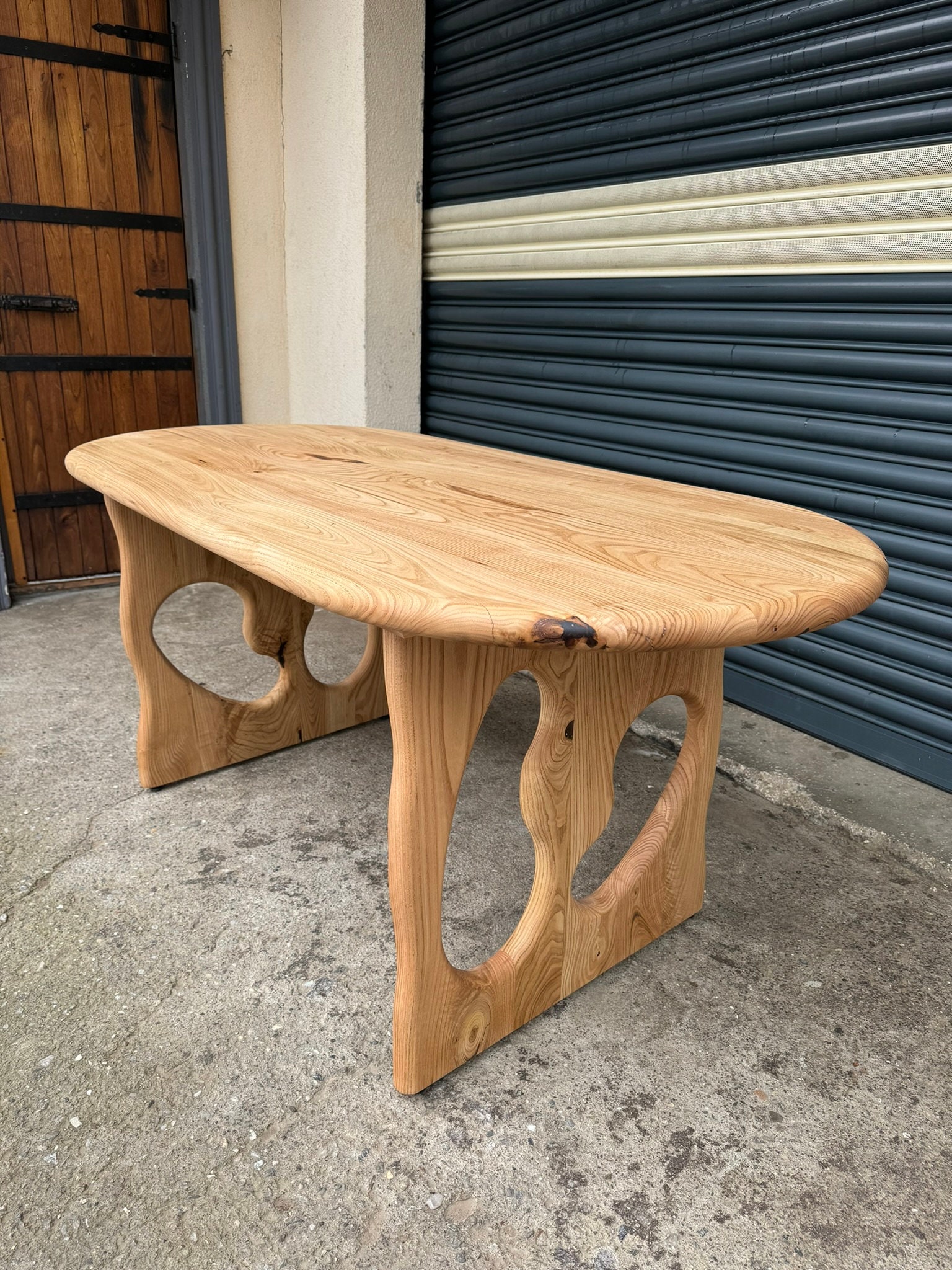 Farmhouse Chestnut Dining Table – Modern Rustic Wood - Etsy