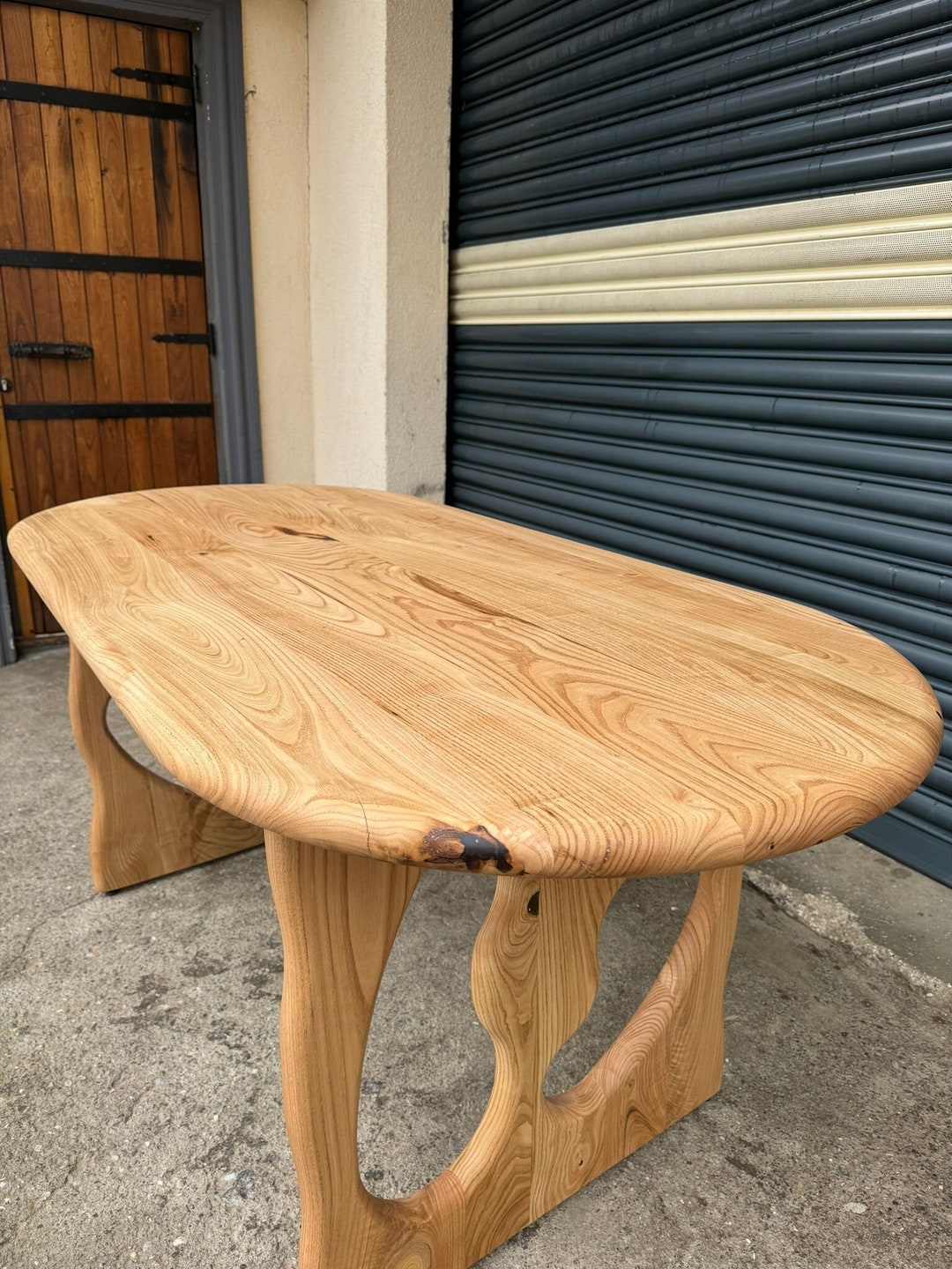 Farmhouse Chestnut Dining Table – Modern Rustic Wood - Etsy