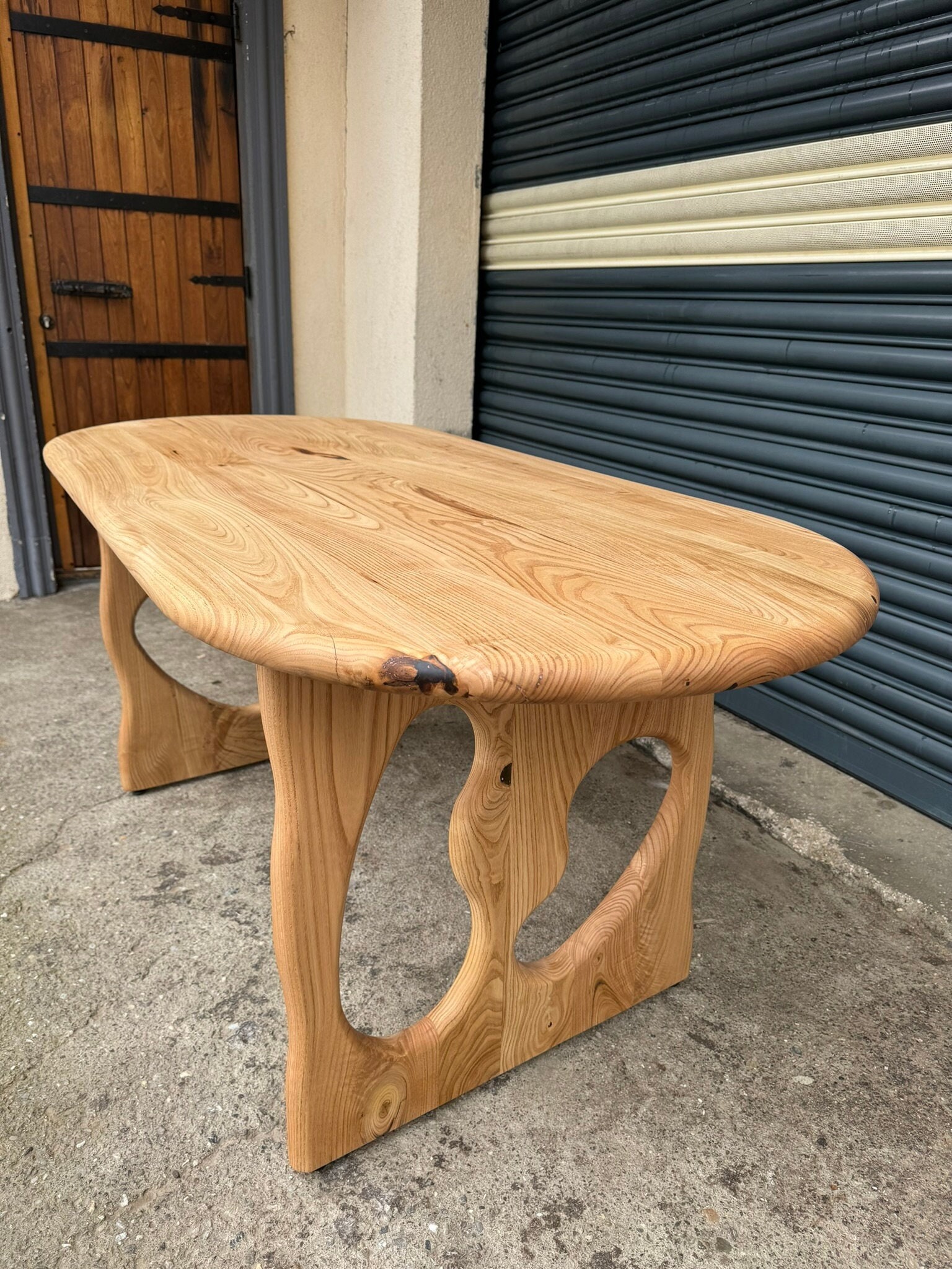 Farmhouse Chestnut Dining Table – Modern Rustic Wood - Etsy