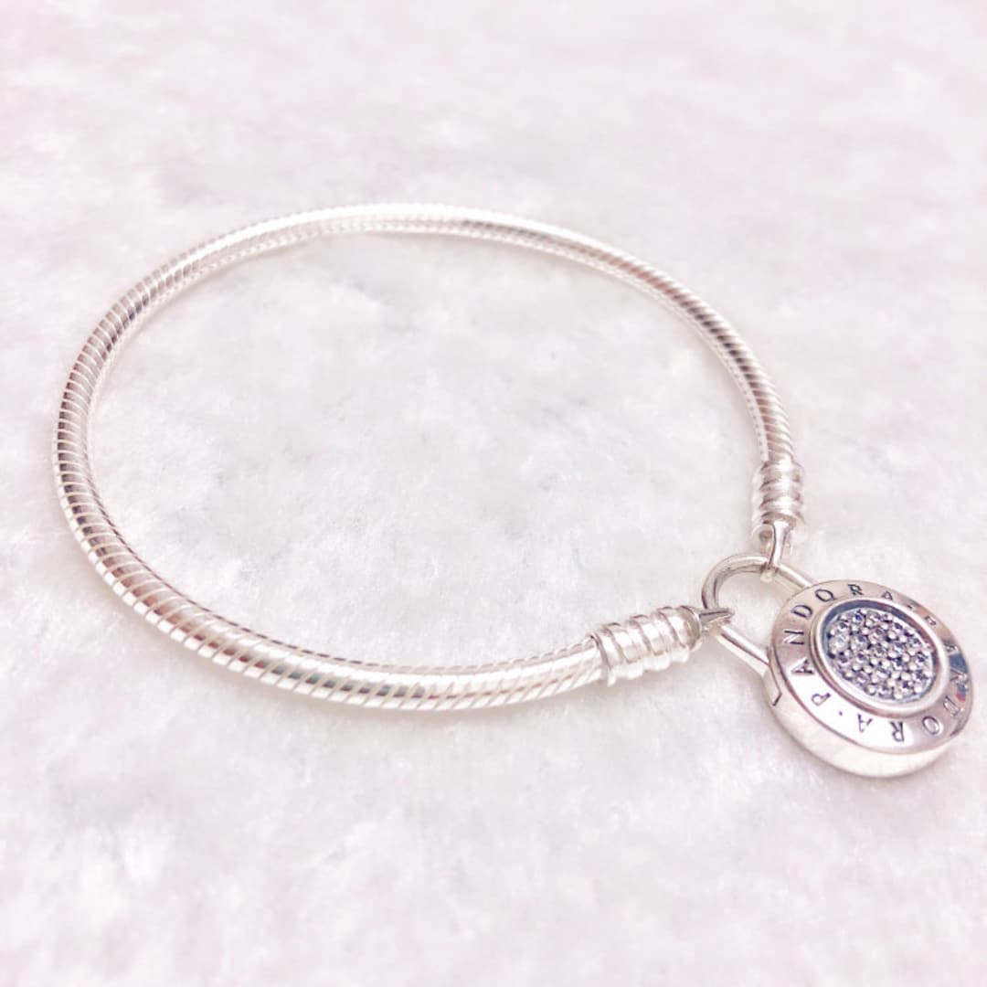 Pandora Signature Logo Padlock Charm Bracelet 17 20cm - Etsy