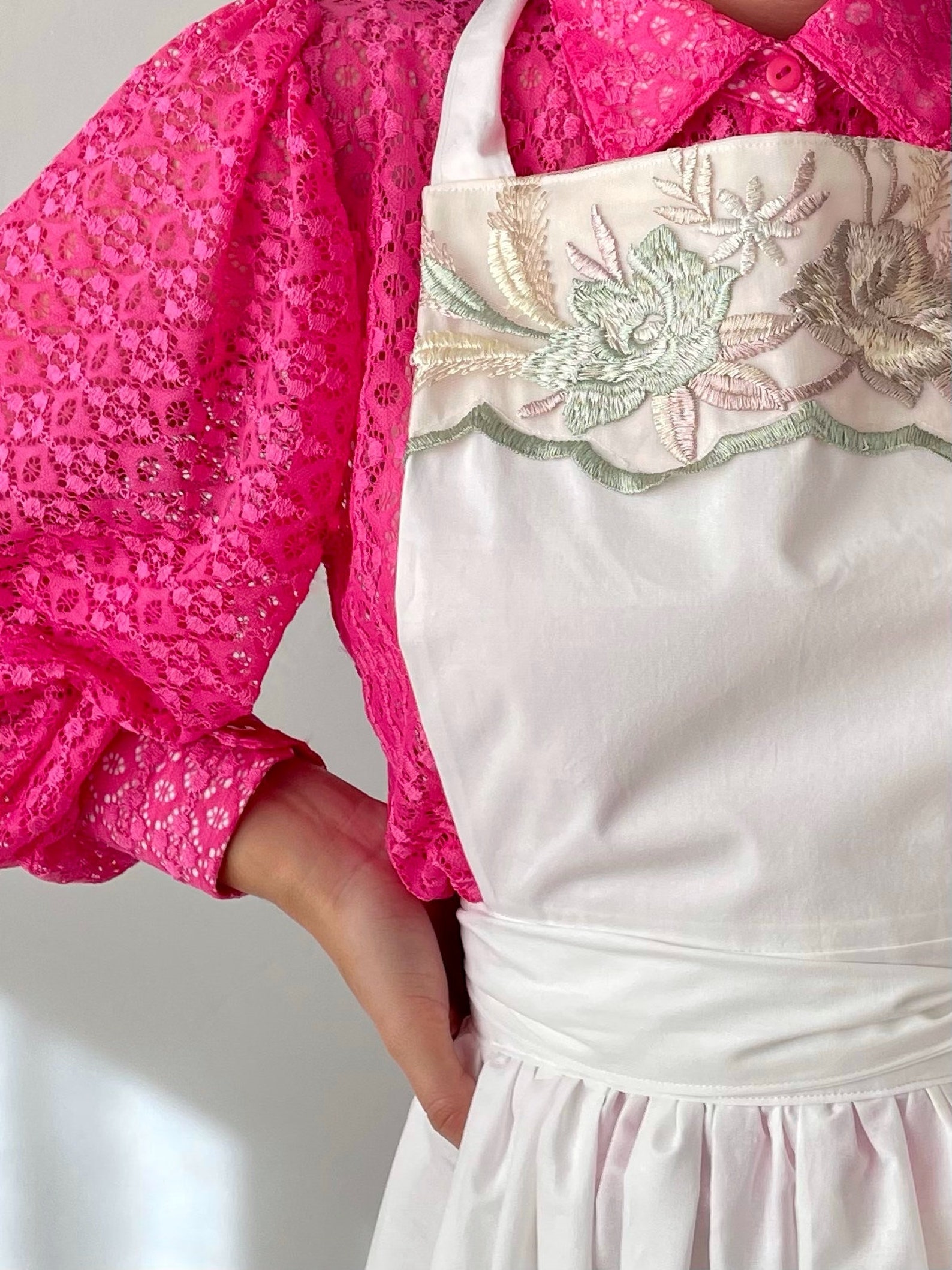 Victorian Style Apron (white) - Etsy