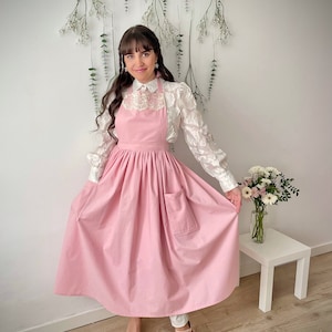 Victorian Style Apron (dusty Pink) - Etsy