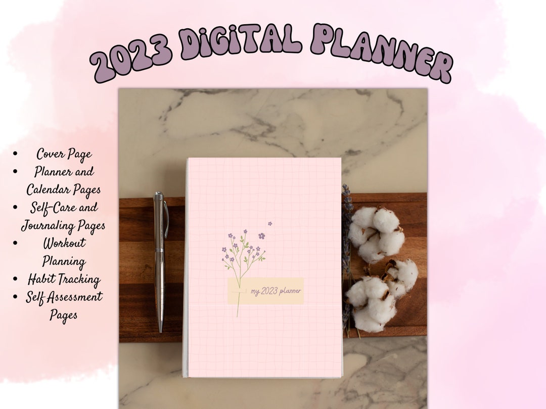 Pink Digital Planner | Daily, Weekly, Monthly Planner Pages | Workout ...