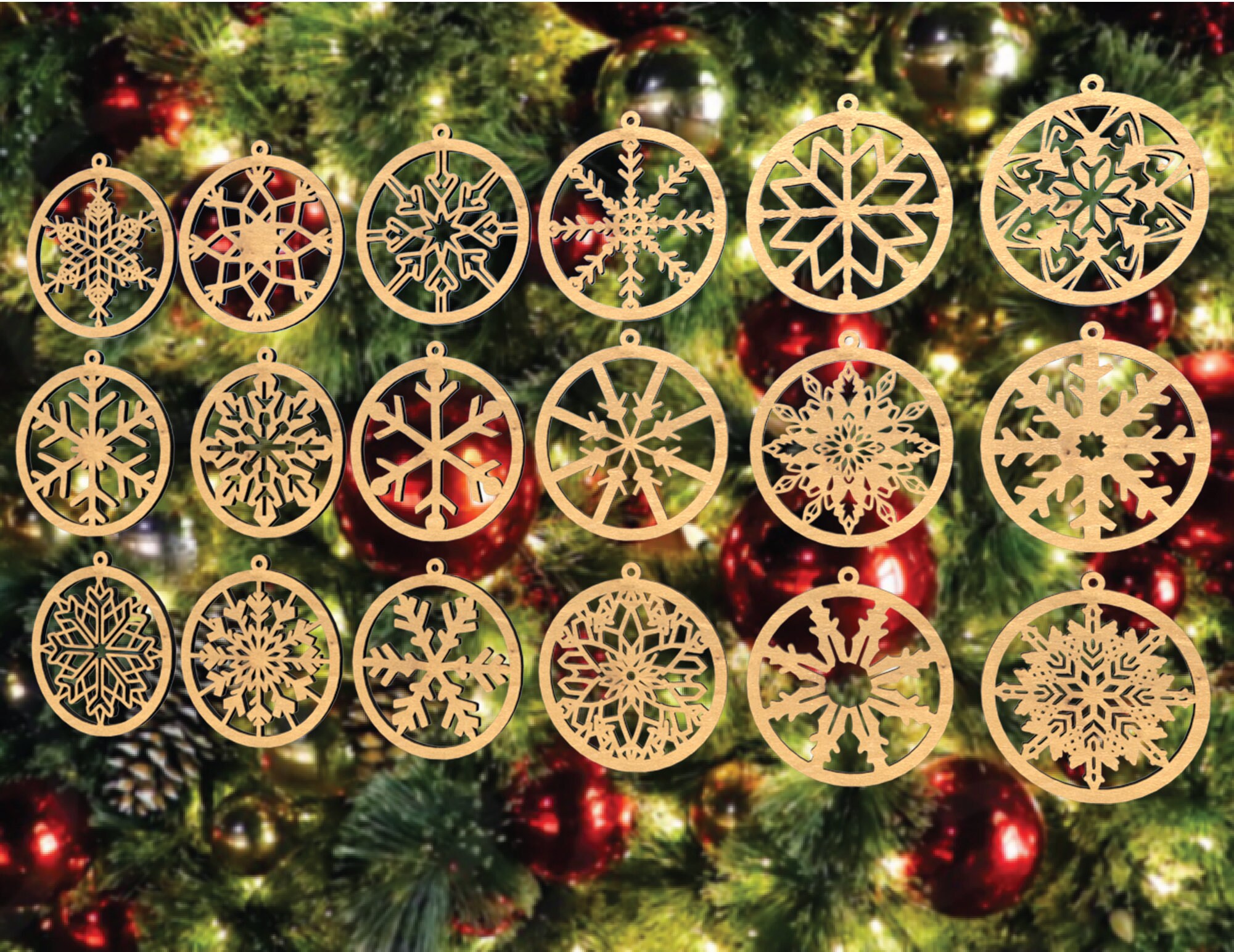 Fractal Snowflake 18 Pack SVG DXF Laser Cutter Files for - Etsy