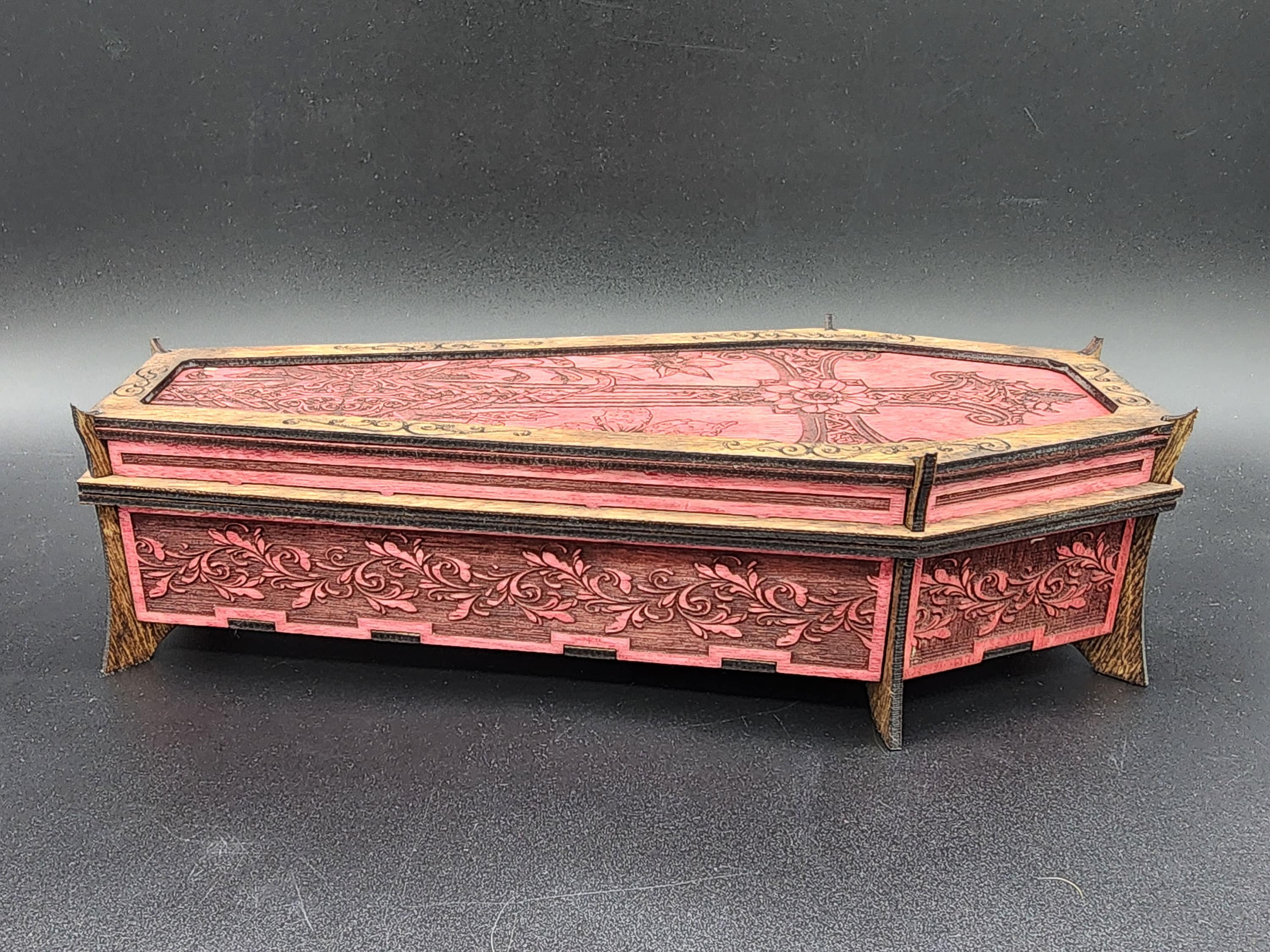 Coffin Box With Ornate Engravings SVG DXF AI - Etsy UK