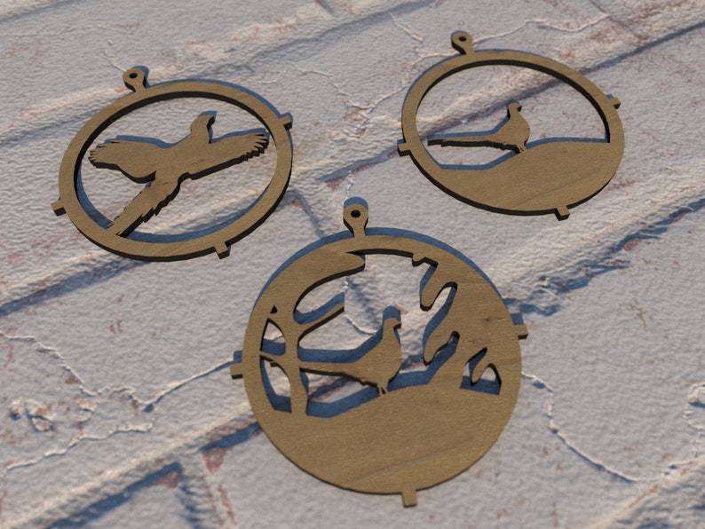 Hunters Ornament 13 Pack SVG DXF Laser Glow Forge Vector Woods Wild ...