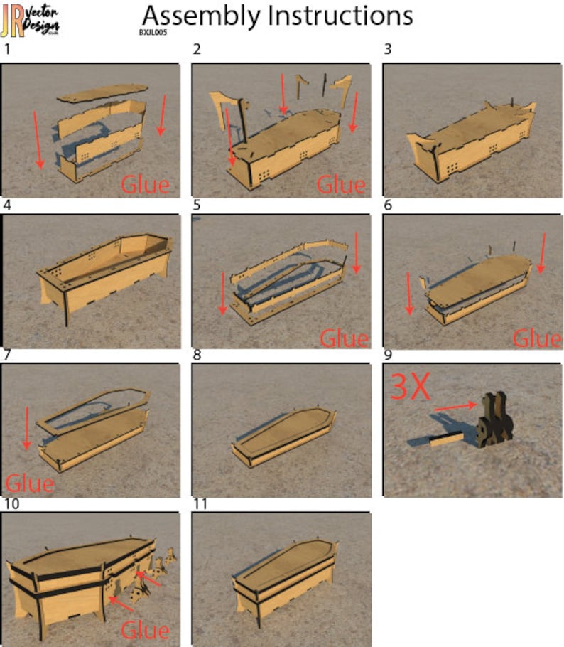 Coffin Box With Ornate Engravings SVG DXF AI - Etsy