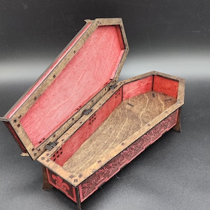 Coffin Box With Ornate Engravings SVG DXF AI - Etsy