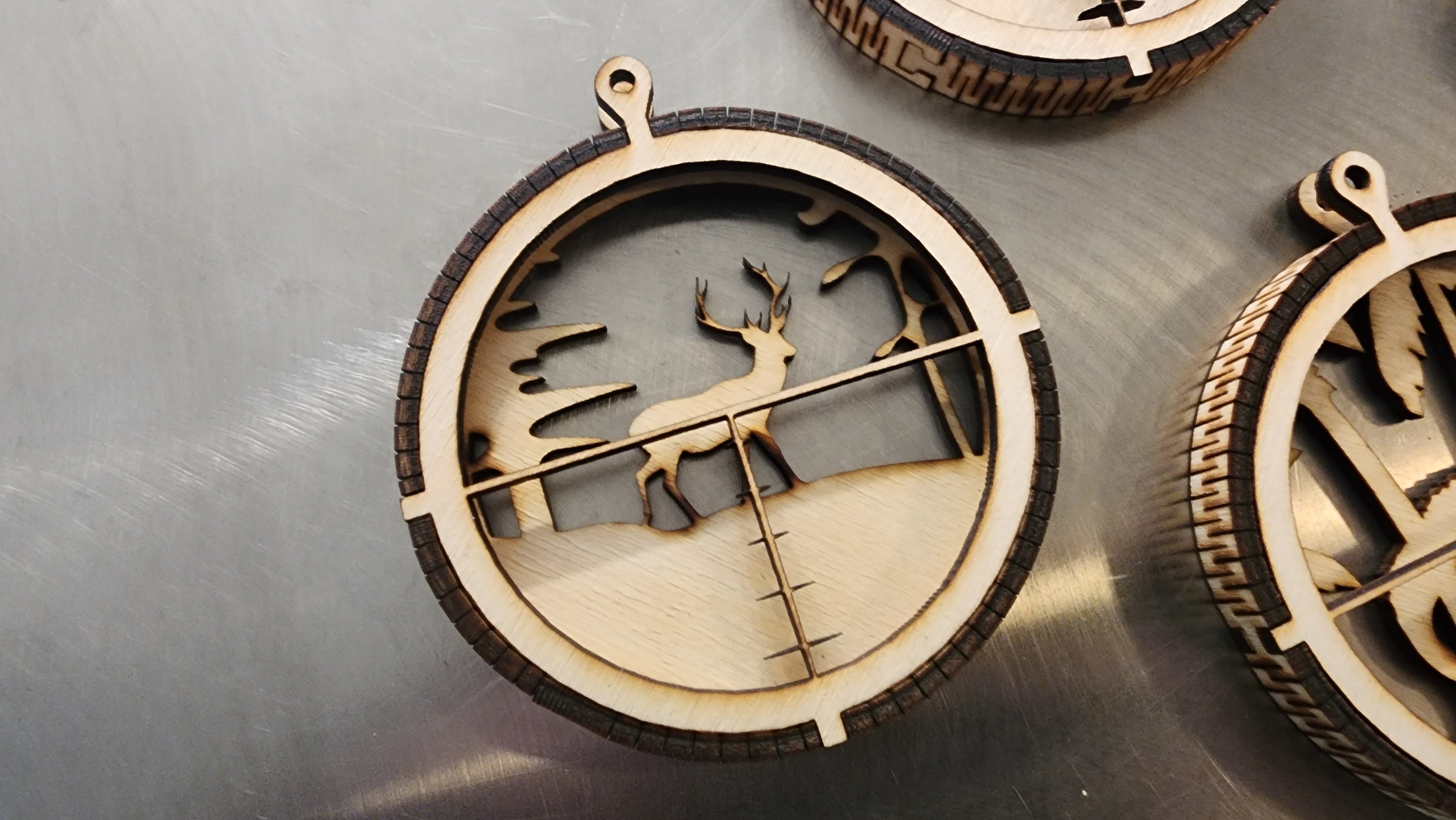 Hunters Ornament 13 Pack SVG DXF Laser Glow Forge Vector Woods Wild ...