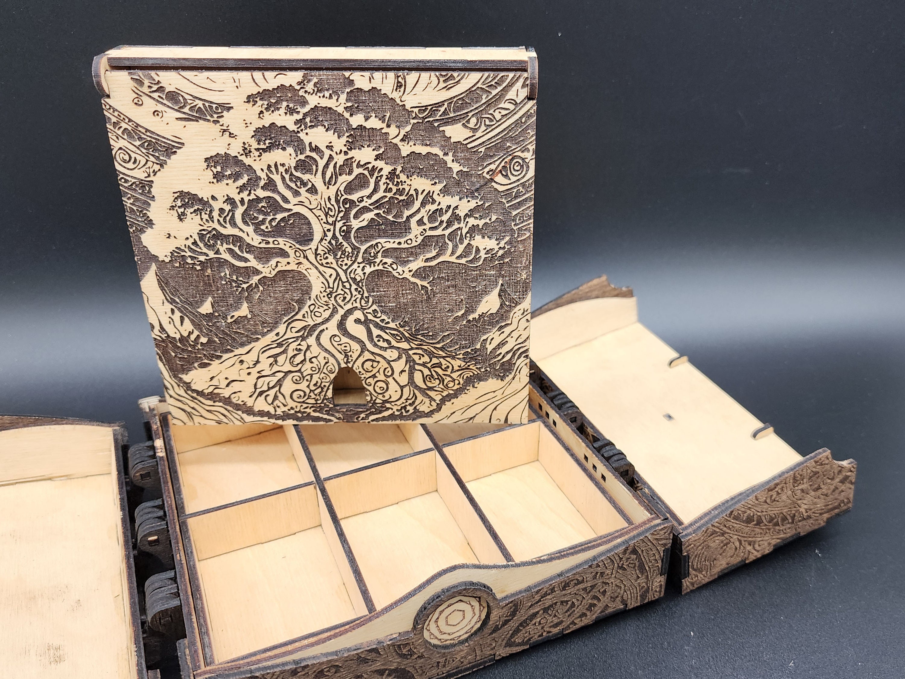 Elven Tree of Life Engraved Jewelry Box SVG DXF AI - Etsy