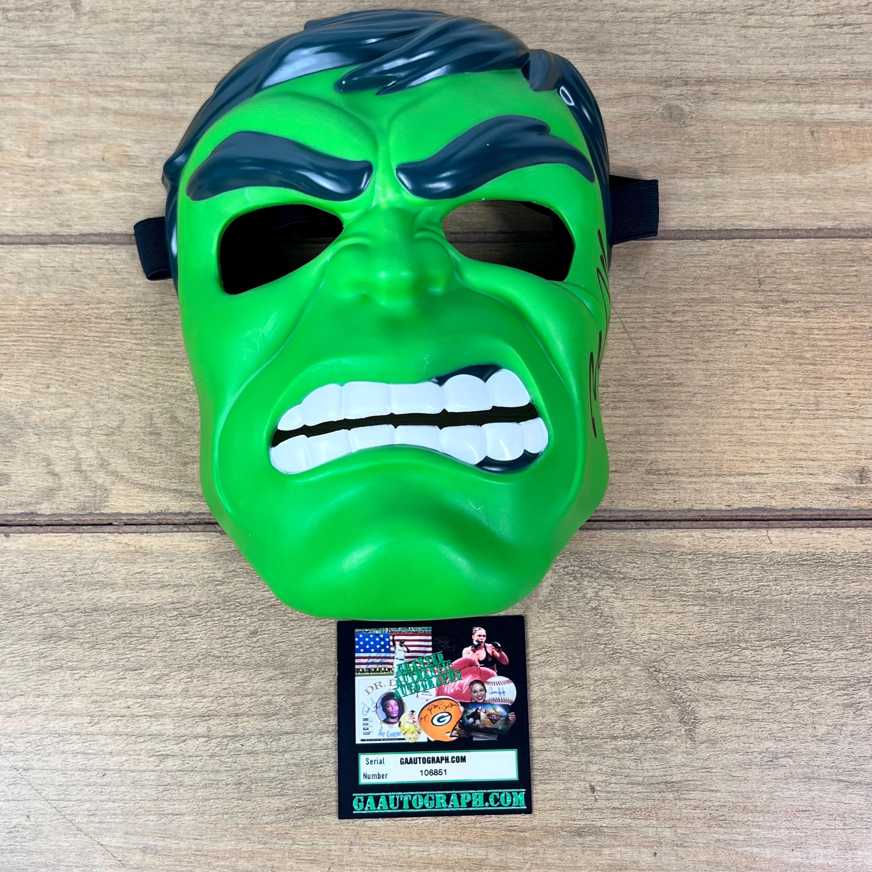 Mark Ruffalo SIGNED Hulk Movie Mask Autograph Hologram W/ COA - Etsy