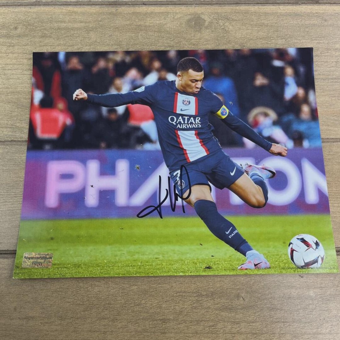 Kylian Mbappe Soccer Star Autographed 8.5x11 Real Madrid Photo COA ...