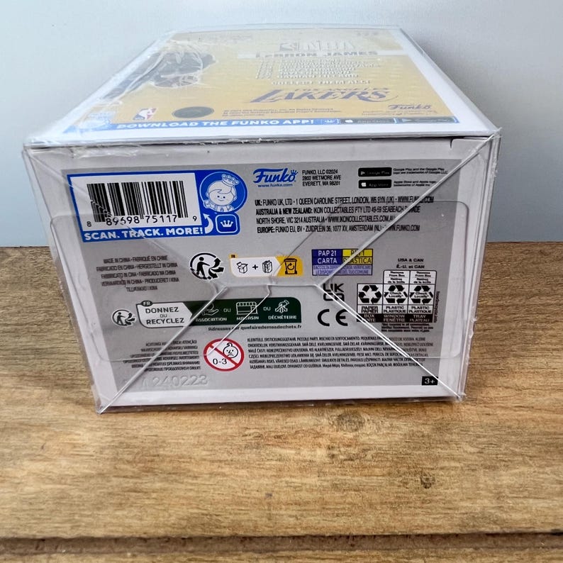 Lebron James #23 Los Angeles Lakers Signed Autograph Funko Pop ...