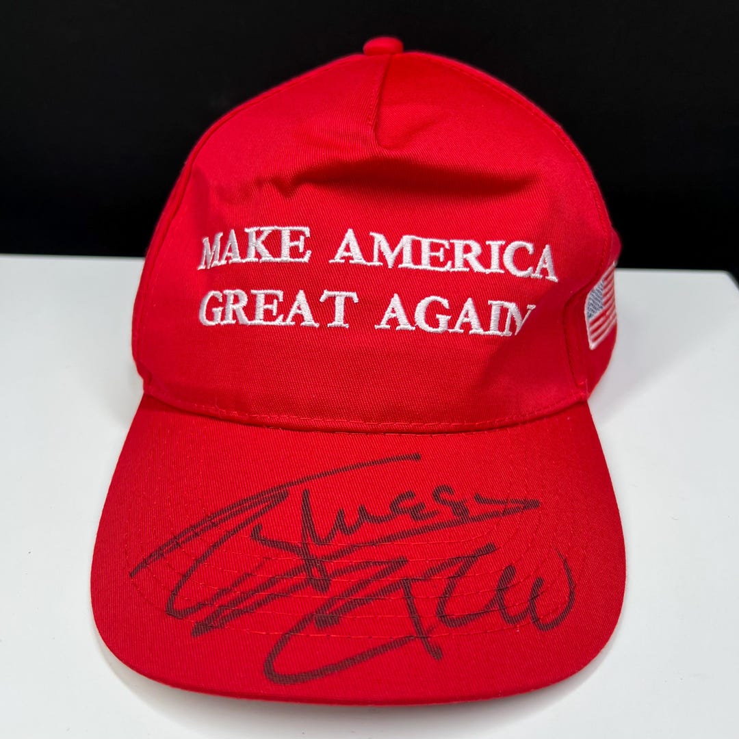 Signed Sylvester Stallone MAGA President Trump Hat Autograph W/ Holo ...