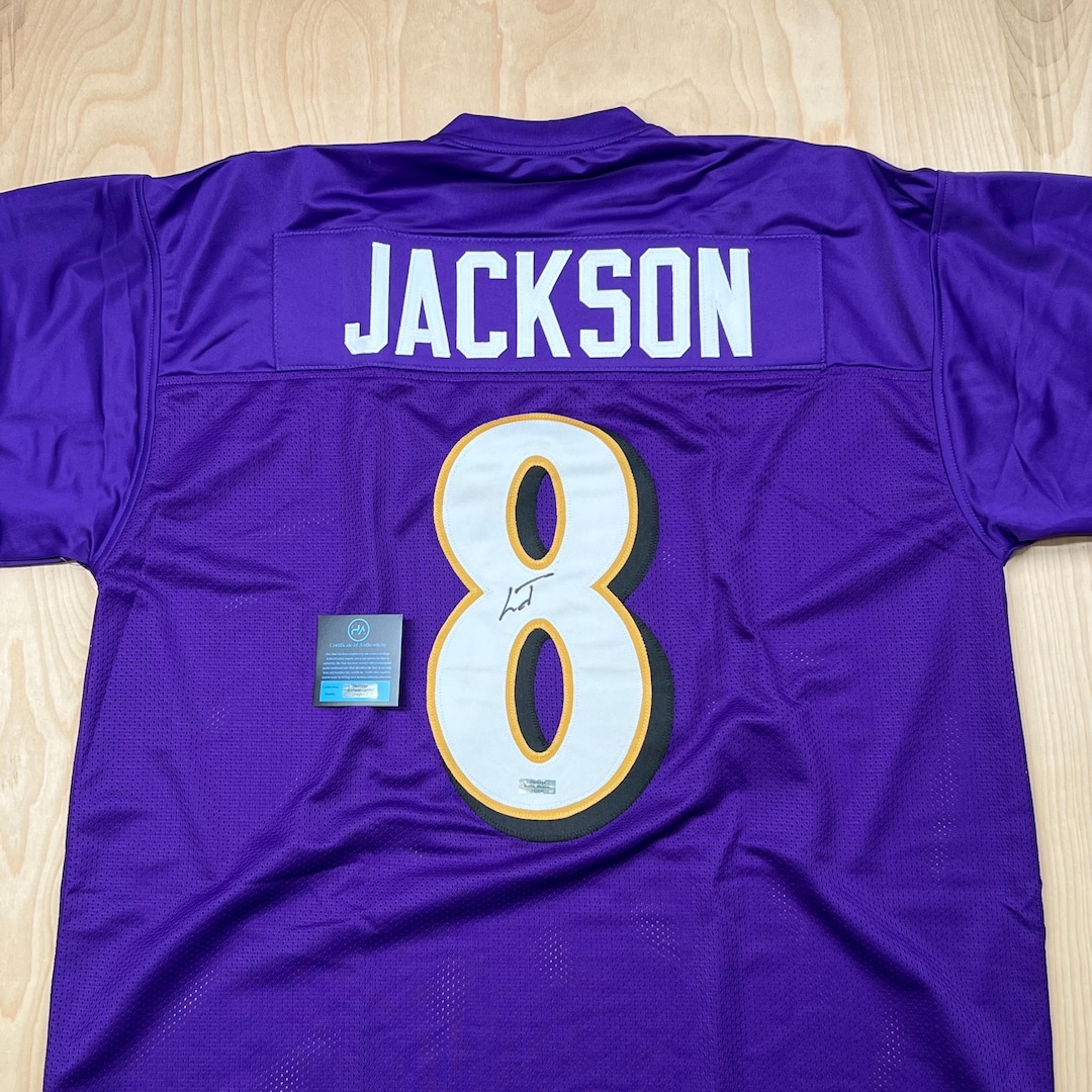 Lamar Jackson Hand Signed Baltimore Ravens Jersey Autographed Coa W ...